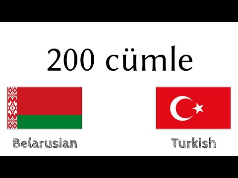 200 cümle - Belarusça - Türkçe