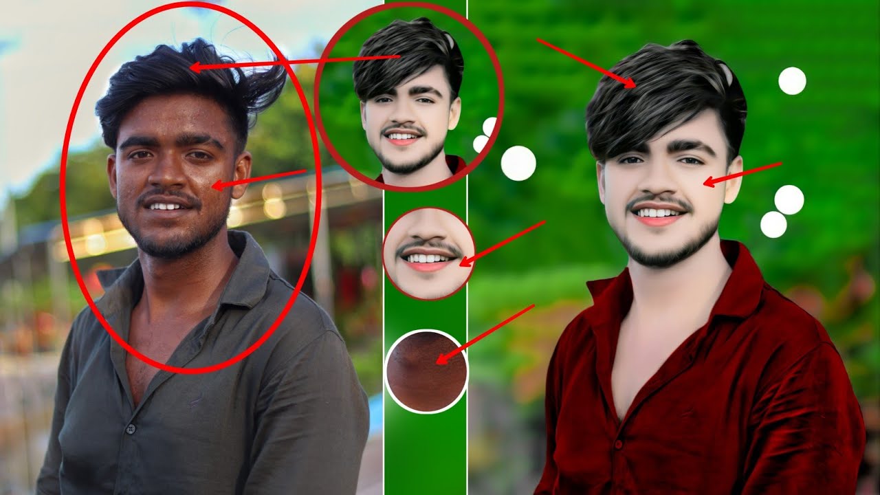 Snapseed Hair Style+Face Smile Photo Editing | Snapseed Face Smooth ...