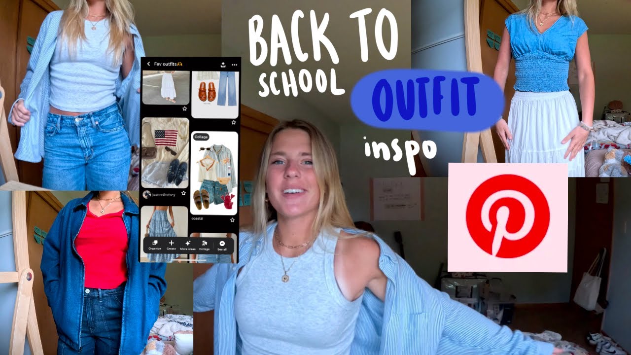 BACK TO SCHOOL OUTFIT INSPO!!! blue themed outfits, Pinterest worthy ...