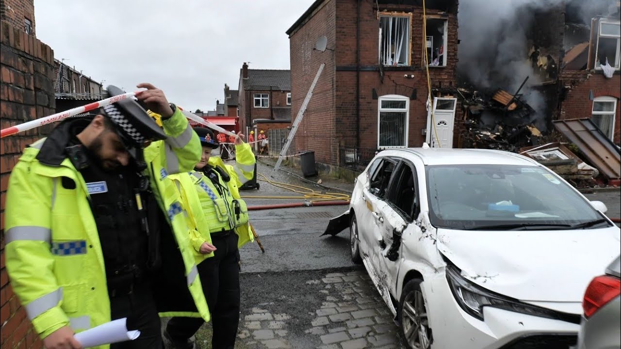 They Tried to Stop Me Getting the Best Shot of the Exploded House - YouTube