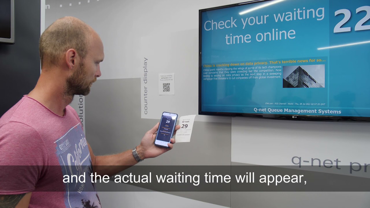 Checking on waiting time information 1 - YouTube
