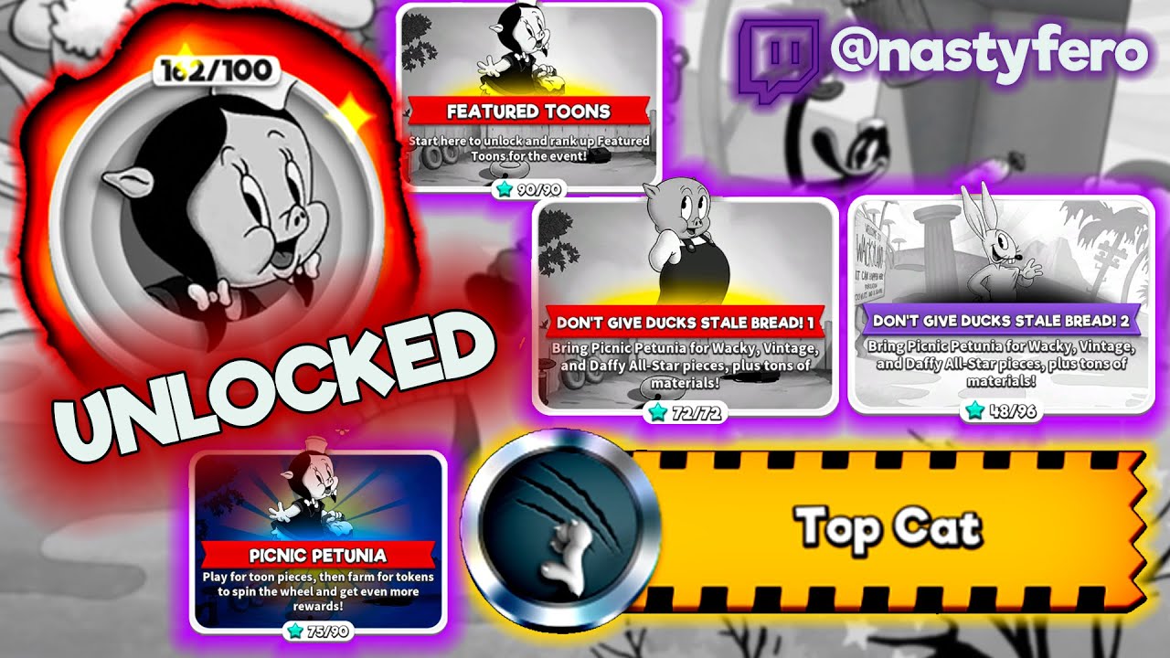 PICNIC PETUNIA unlocked / ACME MONSTER TWEETY TOP CAT! - Looney Tunes ...