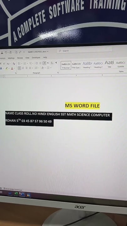 How To Convert MS Word Data To Excel - YouTube