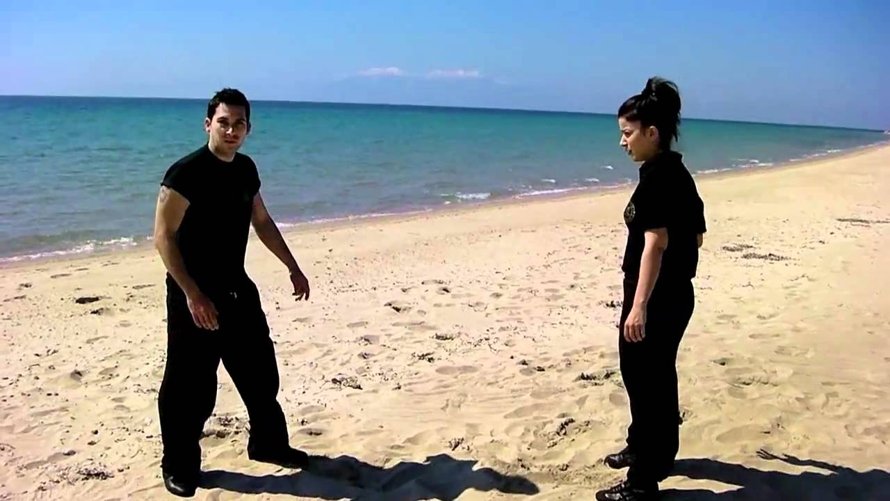 Beach Fighting Training- Woman vs.Man - YouTube