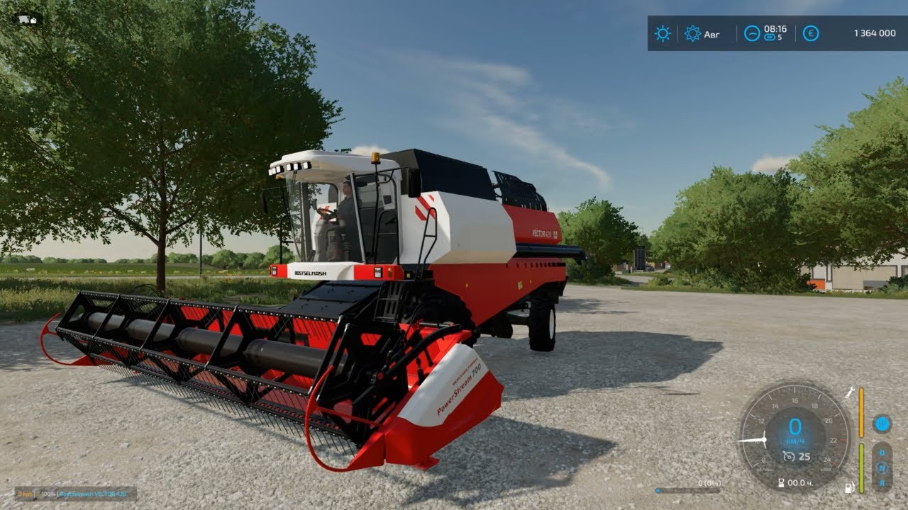 Farming Simulator 22 Rostselmash Vector 420 mod - YouTube