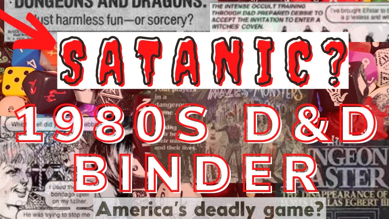 Satanic Panic My Dungeons and Dragons binder from the 1980s - YouTube