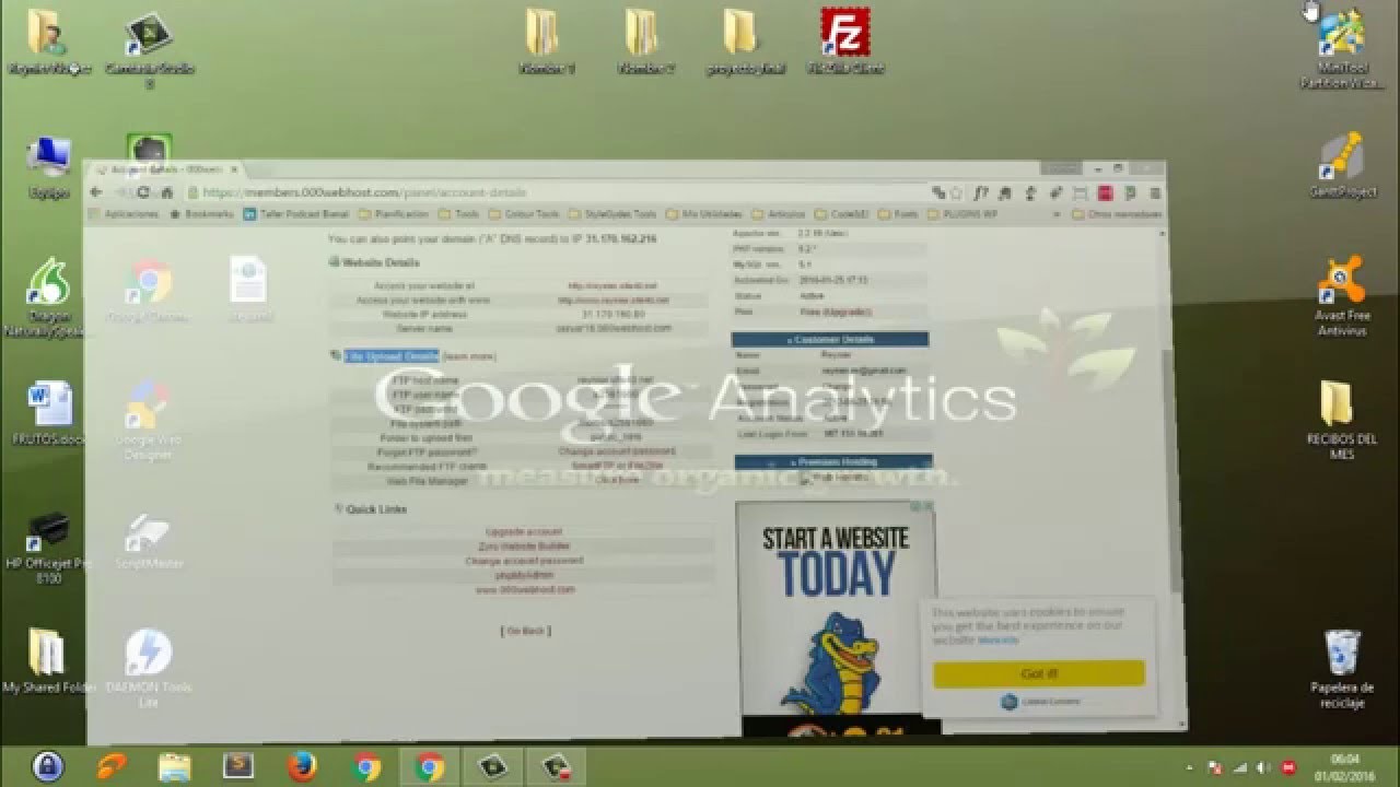 Conectarse a 000webhost vía FTP usando Filezilla - YouTube