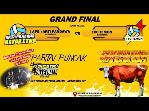 GRAND FINAL PS DJERAM CUP 1,set 1-2-3-4 antara tvc temon vs atp ...