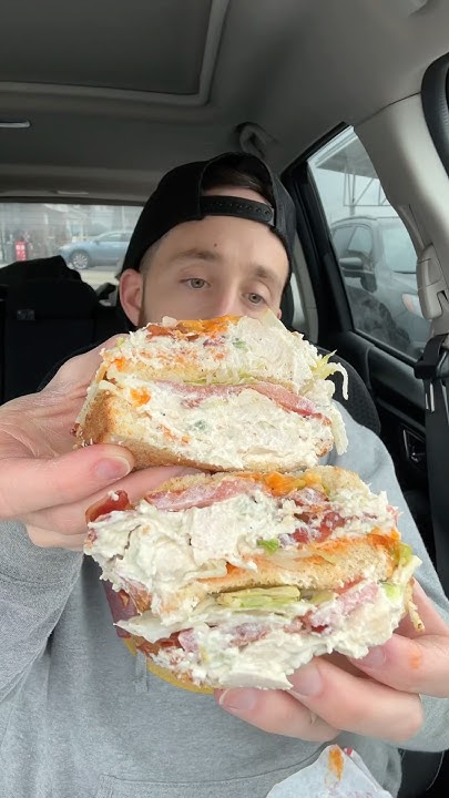 Trying Wawa’s viral Buffalo Chicken Salad Club Sandwich #sandwich #eatingshow #chickensalad ...
