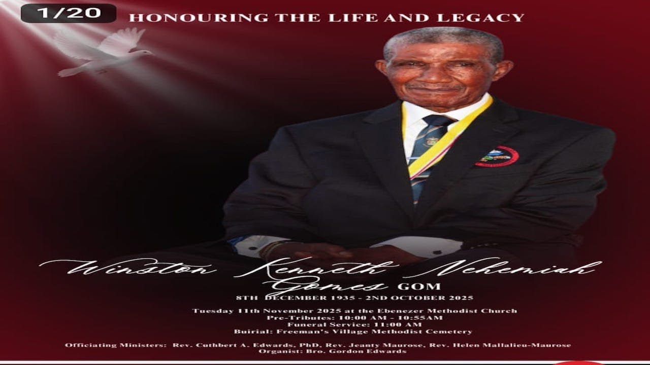 Honouring The Life & Legacy of Winston Kenneth Nehemiah Gomes - YouTube