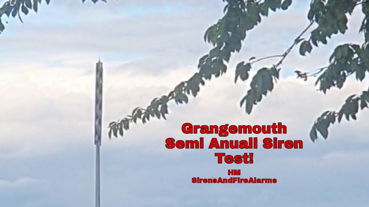 Grangemouth Semi Annual Warning Siren Test - Powdrake Road 🏭🔊🤩 - YouTube