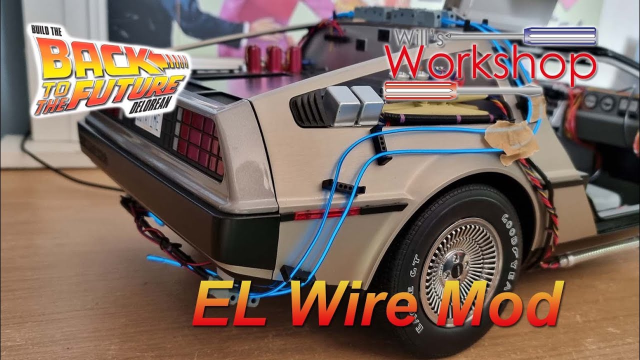 Build the Back To The Future Delorean EL Wire mod - YouTube