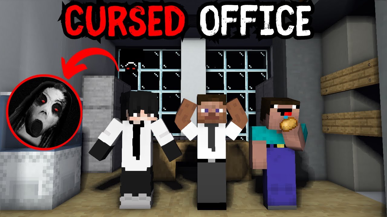 MINECRAFT CURSED OFFICE Horror story in hindi - YouTube