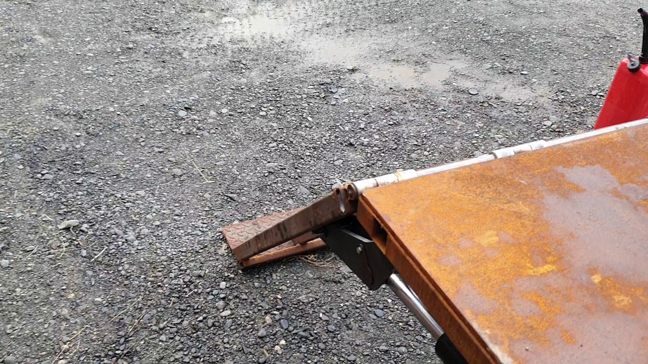 homemade log lifter on table splitter - YouTube