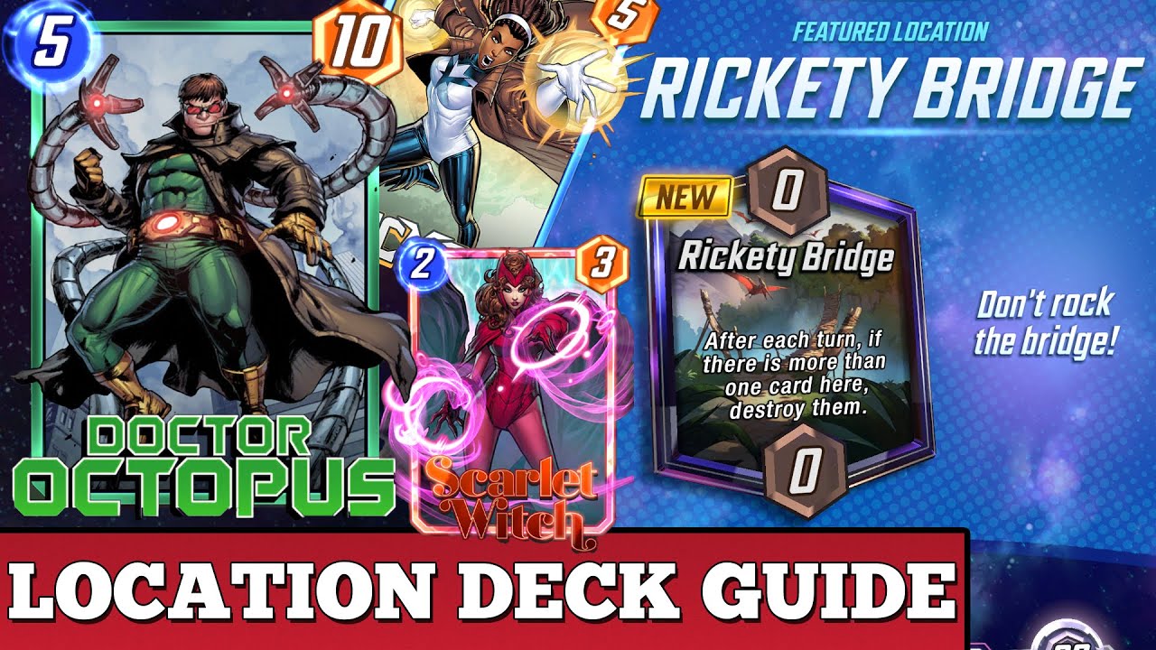 5 RICKETY BRIDGE DECKS to try in Marvel Snap! [All Pools] - YouTube