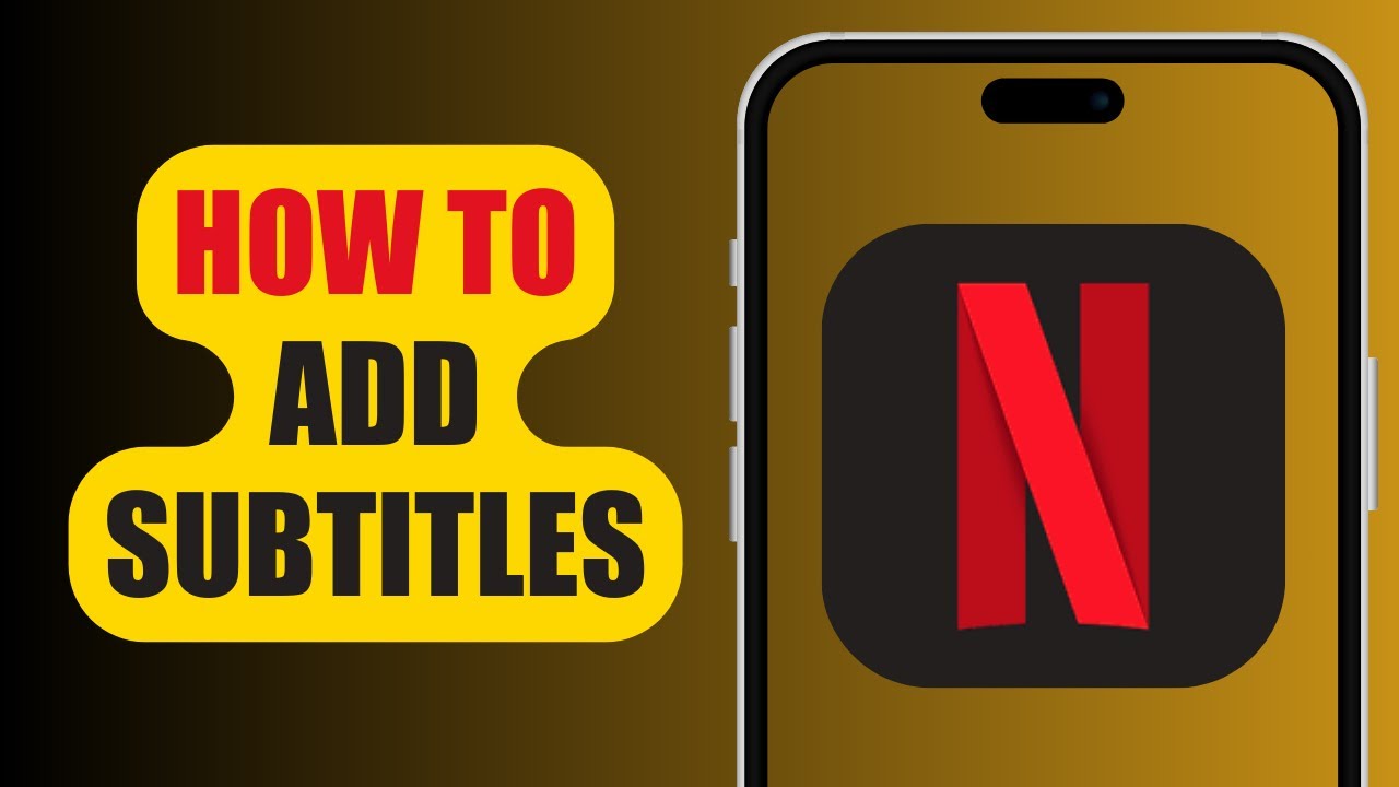 How to Add Your Own Subtitles | Netflix - YouTube