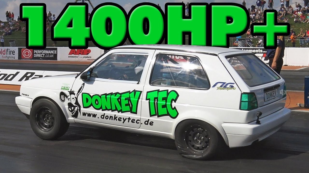 Donkey Tec VW Golf Mk2 - VR6 World Record Holder - YouTube