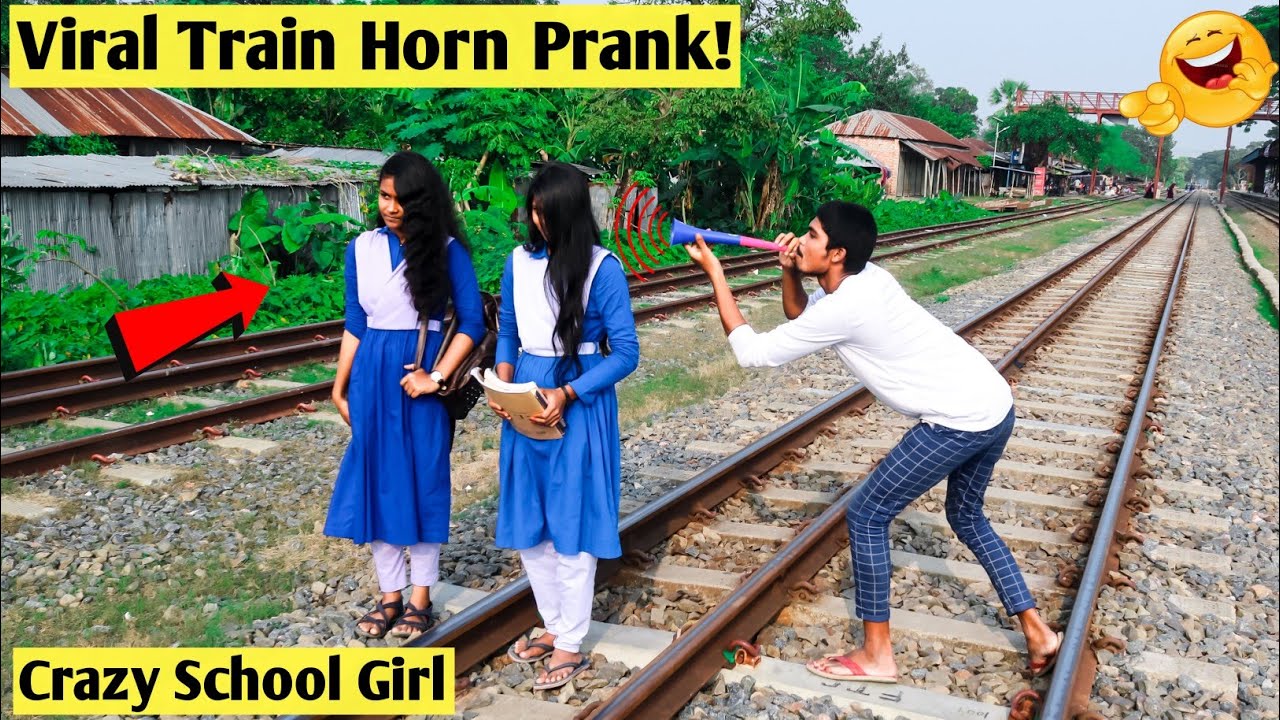 Loud Train Horn Prank 2021. The Best Of Train Horn Prank on Public ...