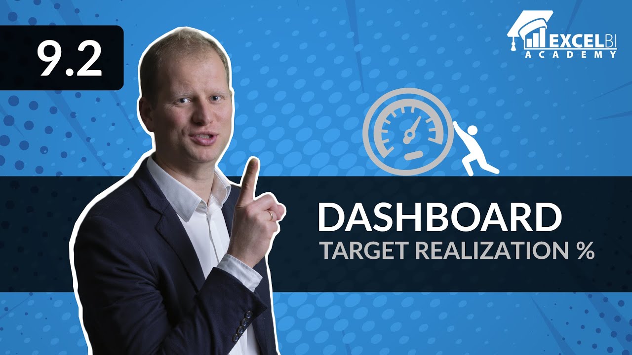9.2. Dashboard part 2 – Target realization | Excel pivot tables COURSE ...