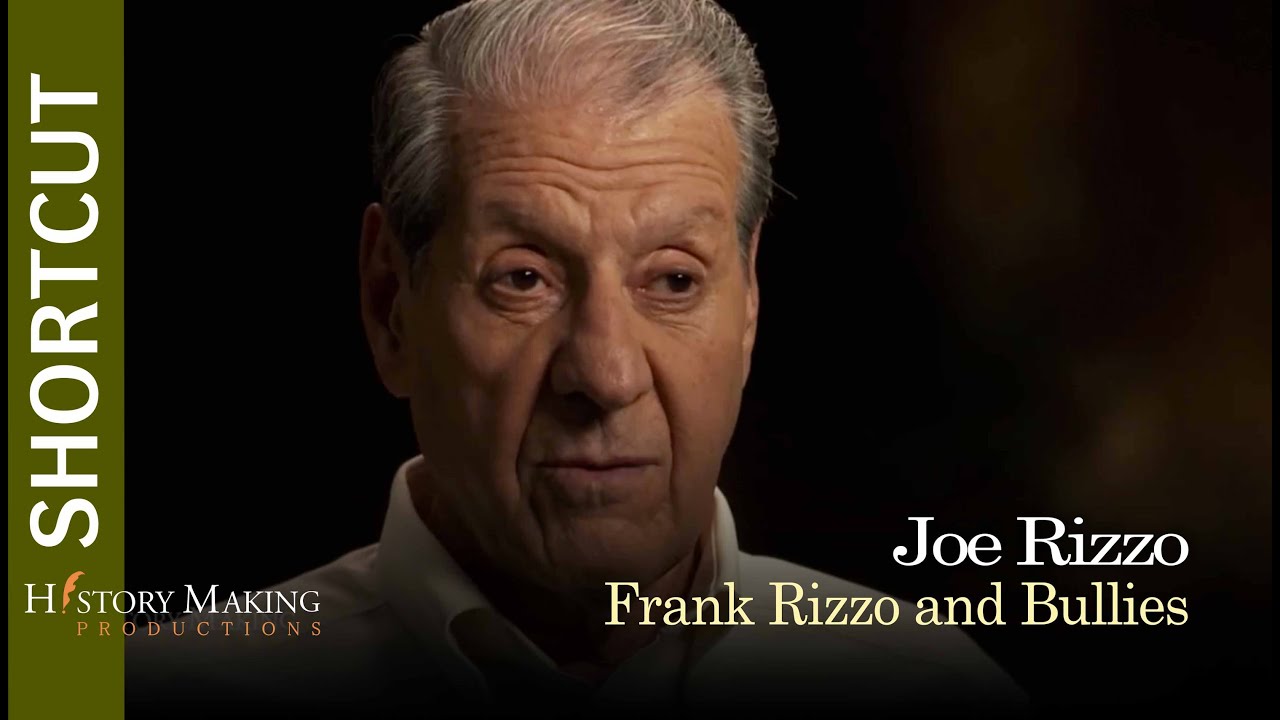 Joe Rizzo on Frank Rizzo Regarding Bullies - YouTube