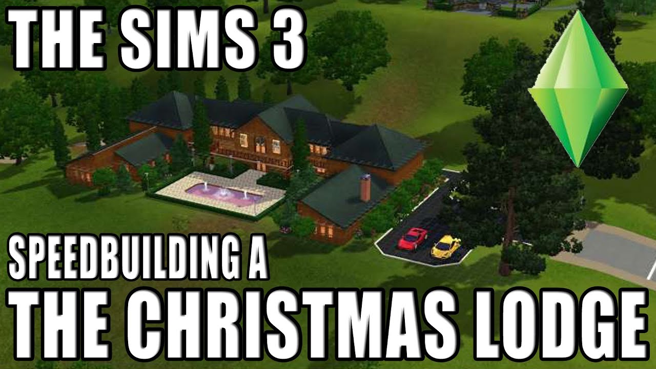 The Sims 3 - House Building - Christmas Lodge - YouTube