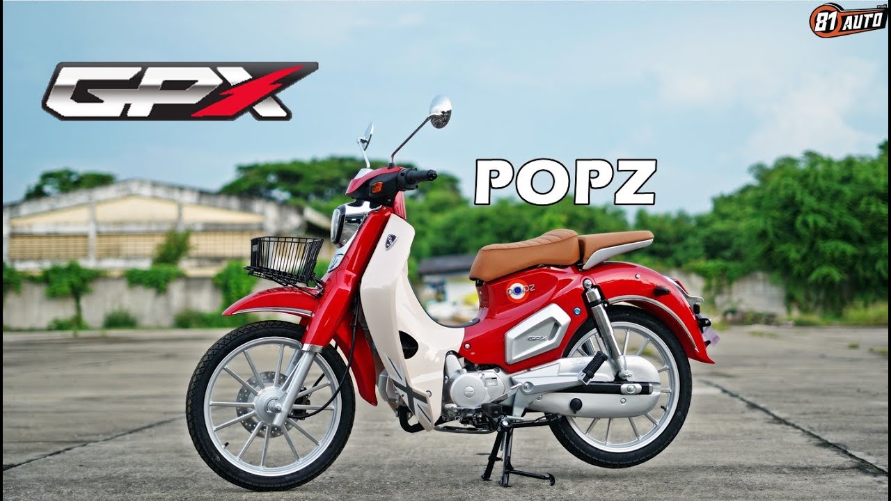 New GPX POPZ 110CC (สีแดง) 2021 (Walk around 4K) : 81Auto - YouTube