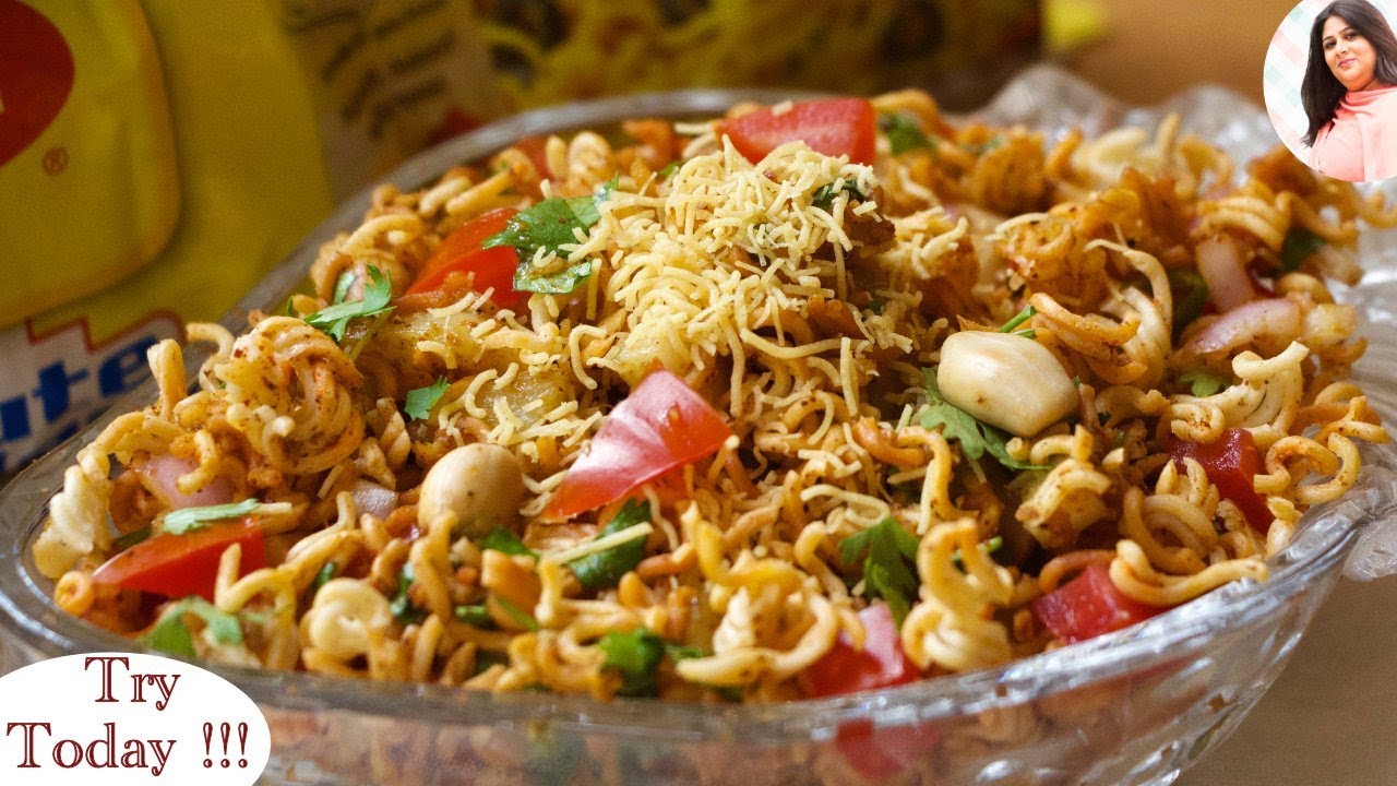 Best Maggi Bhel Recipe, Cooking Maggi In Different Style, Street Food ...