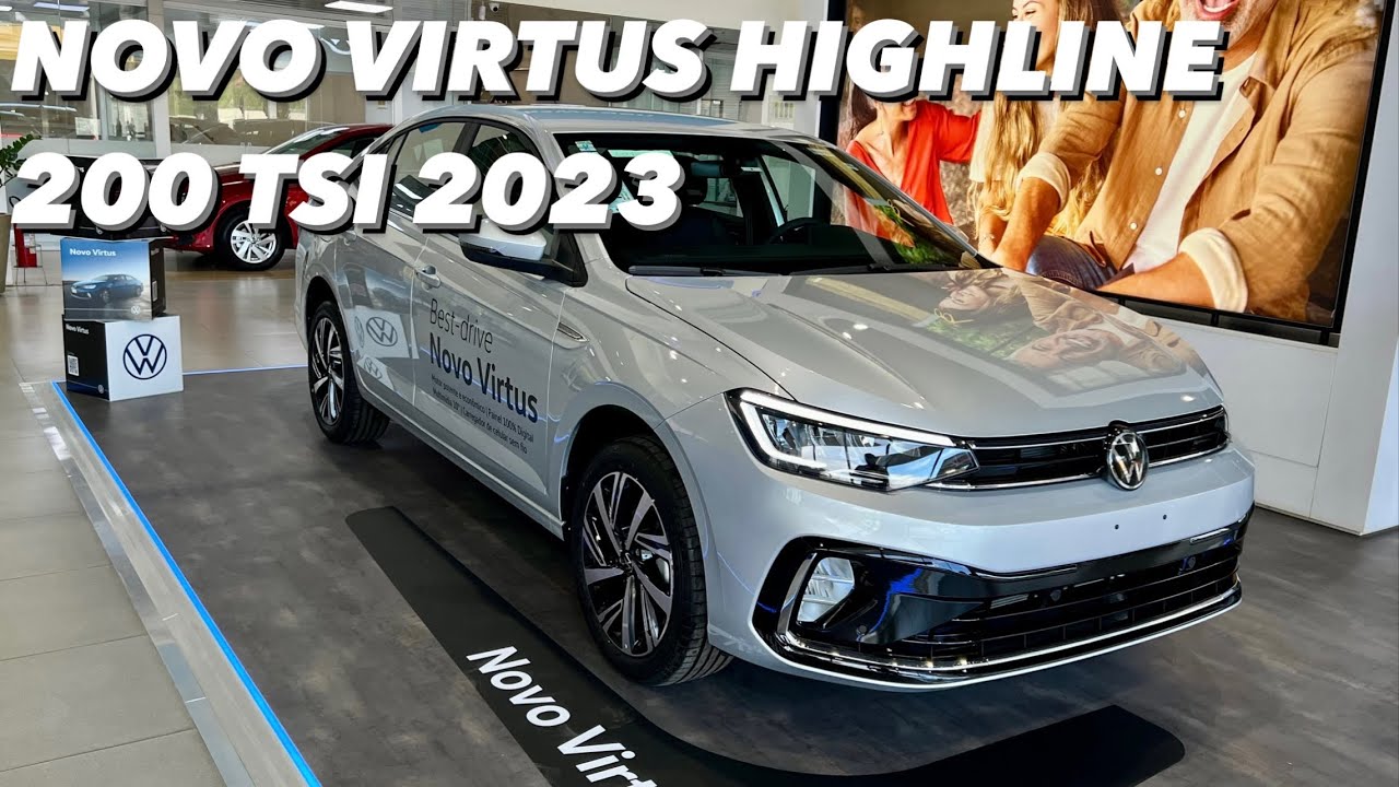 Novo VW Virtus Highline 200 TSI 2023 - Em detalhes!! (4K HDR) - YouTube