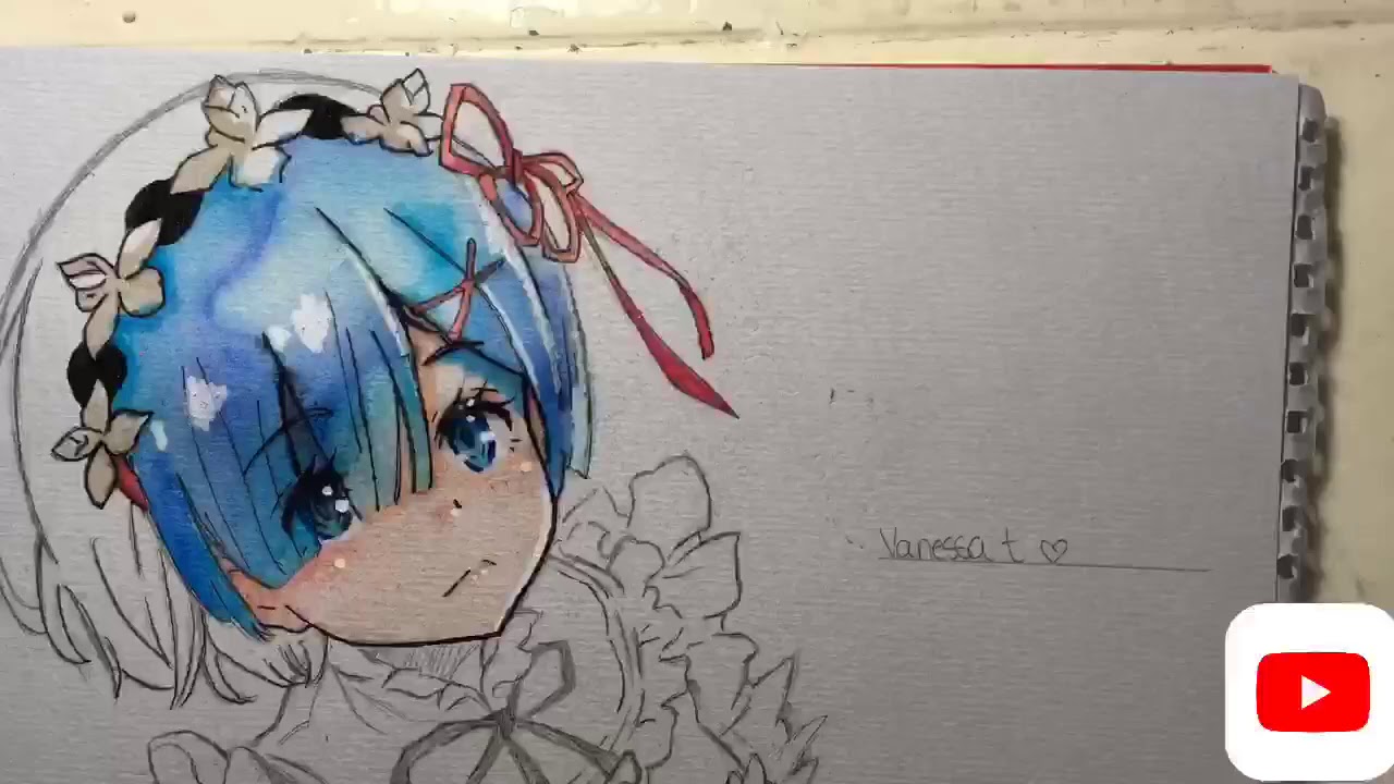 Speed Drawing Rem | Re:Zero - YouTube