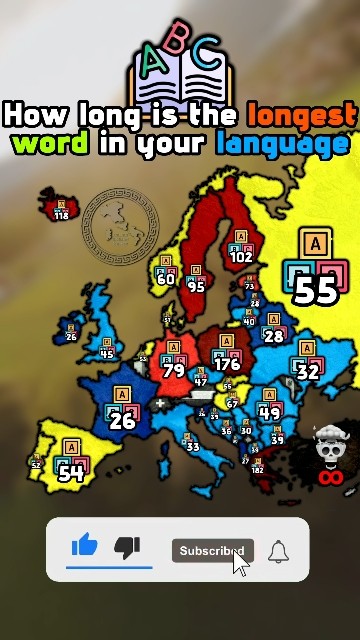 How long is the longest word in your language #mapping - YouTube