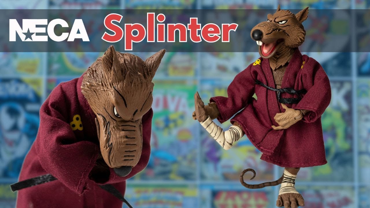 NECA Splinter | Teenage Mutant Ninja Turtle (TMNT) Action Figure Review ...
