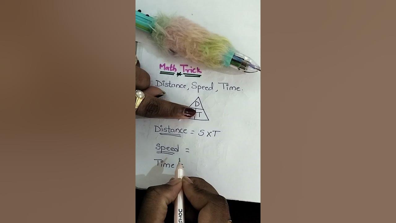 Math trick based on distance,time and speed #mathstricks #mathematics # ...