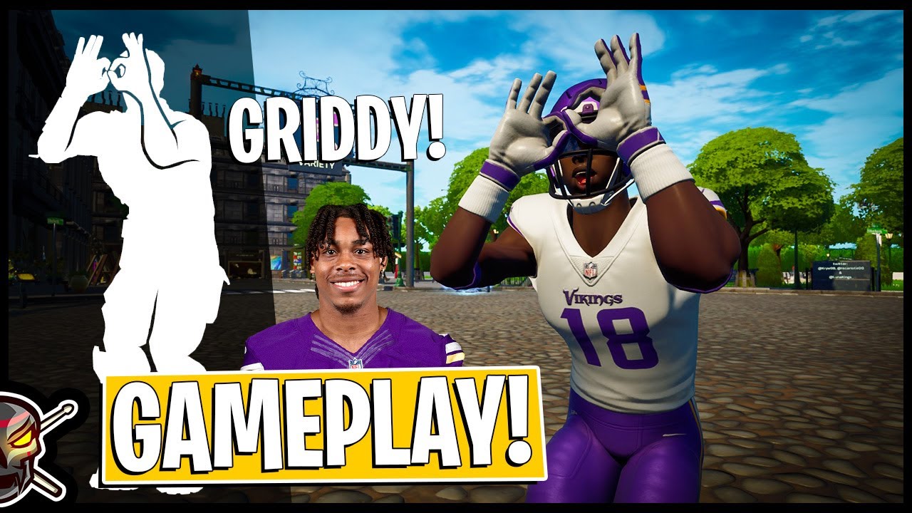 Justin Jefferson Brought the GRIDDY To Fortnite! (Traversal Emote ...