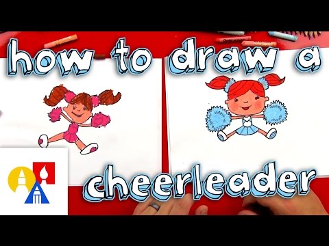 How To Draw A Cartoon Cheerleader | Safe Videos for Kids