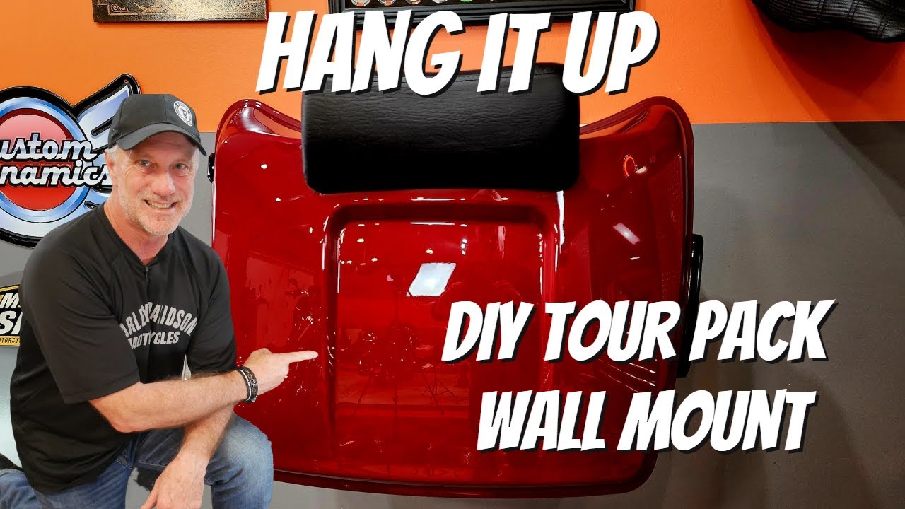 Harley Davidson Tour Pack Wall Mount Solutions #harleydavidson - YouTube