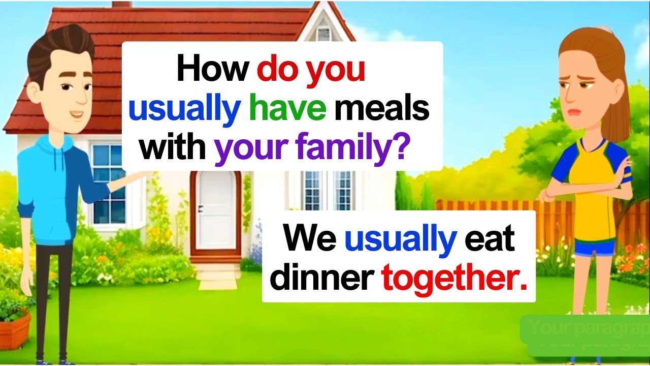 English Speaking Practice (Family life) Practice English Conversation ...