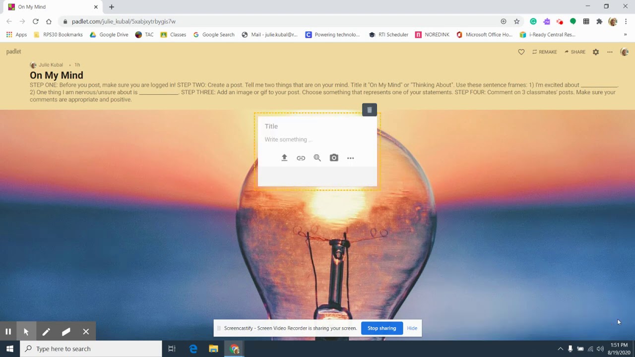 Student Padlet Tutorial - YouTube