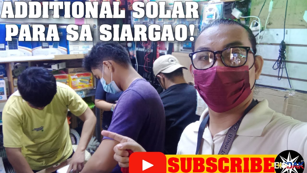 BISDAK SOLAR PARA SA SIARGAO | #dds - YouTube