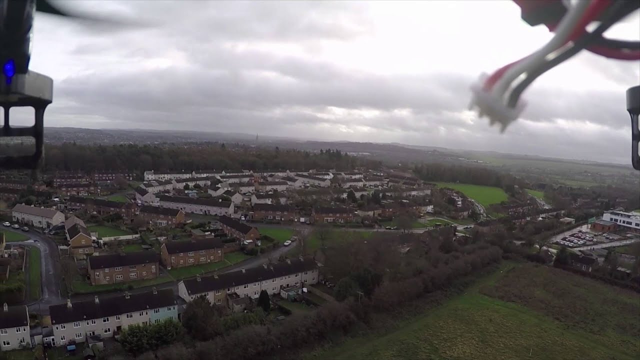 Aerial view over ghetto salisbury - YouTube