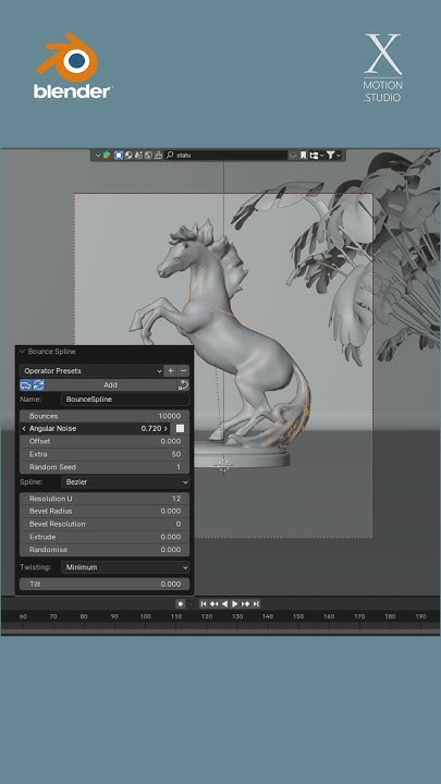Bounce spline in blender - YouTube