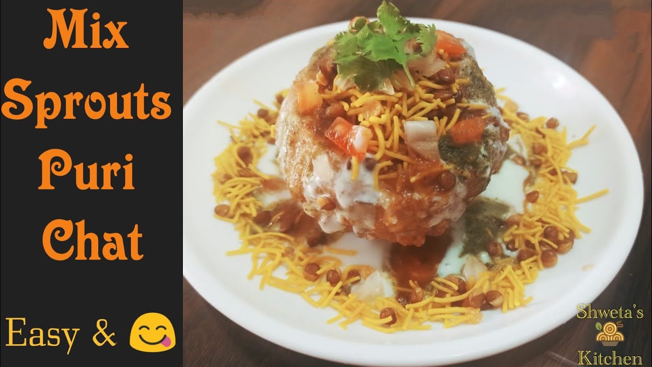 स्वादिष्ट और कुछ अलग तरीकेकी Mix sprouts चाट । Tasty and easy Mix ...