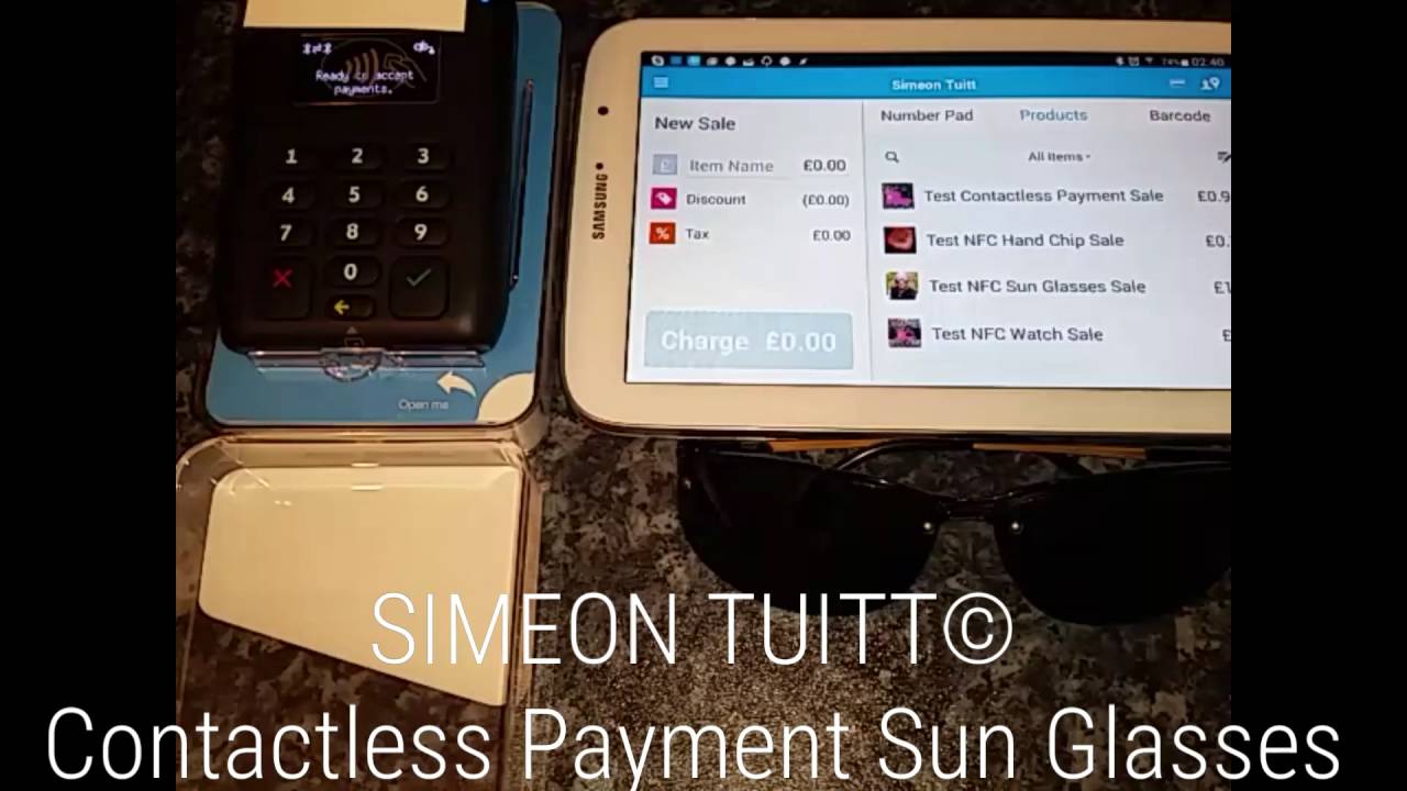 Contactless Payment Sun Glasses PROTOTYPE Demo Sale On NFC Contactless ...