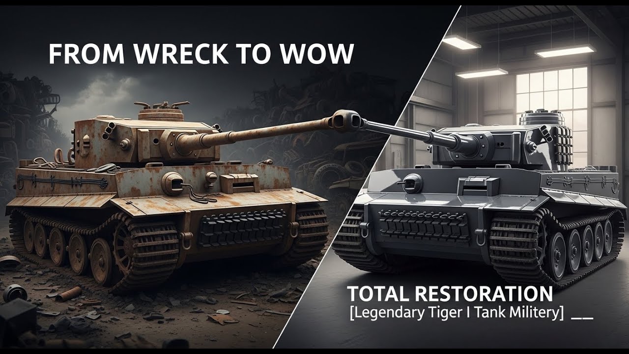Full ASMR Restoration 🔥 | Legendary Military Tiger Tank Restored - YouTube