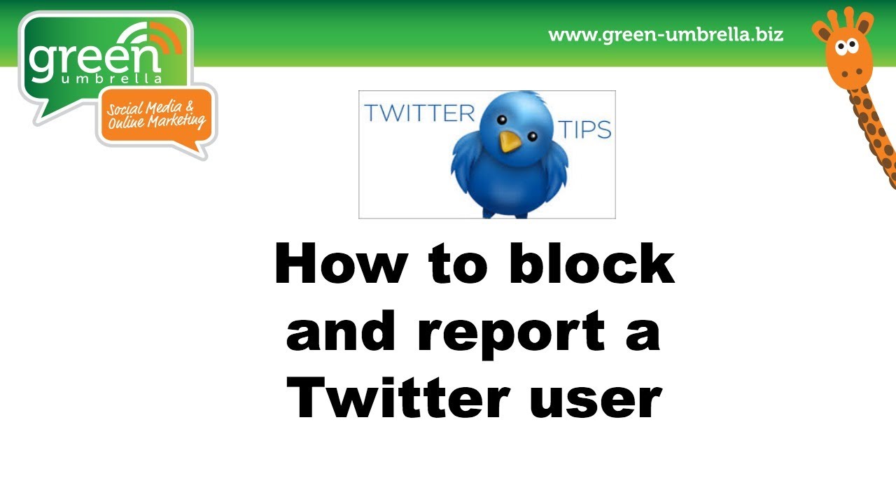 How to block and report a Twitter user - YouTube