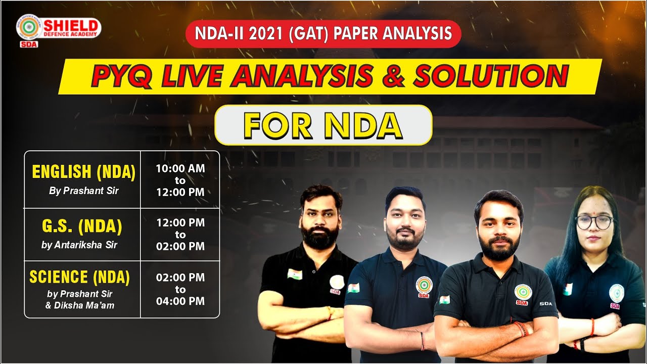 NDA-II 2021 (GAT) Paper Analysis and Solution | Best NDA Coaching in ...