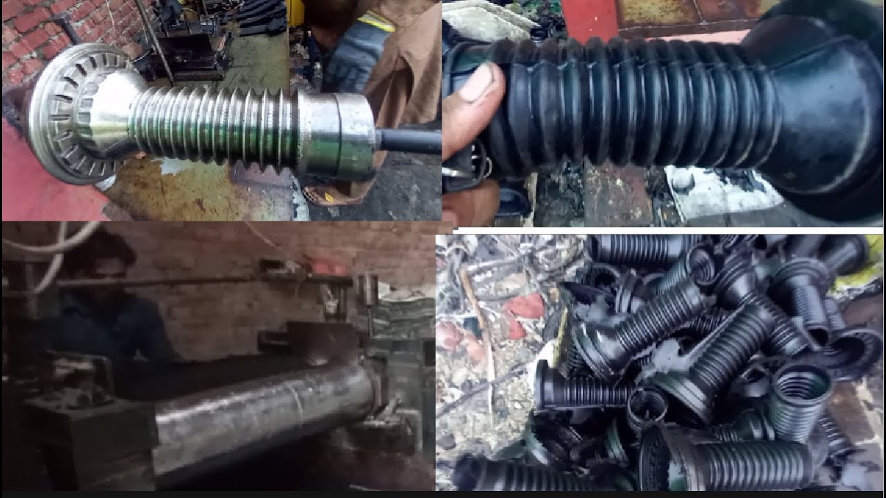 how to making xli car shock boot rubber working process - YouTube