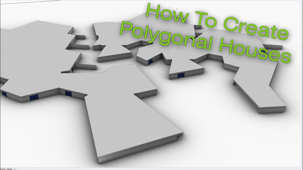 Creating Polygonal Roofs and Houses With a Streamlined Process - YouTube