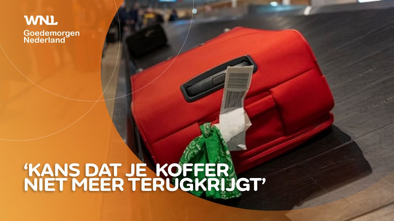 Je koffer op het vliegveld herkenbaar maken? Niet slim! - YouTube