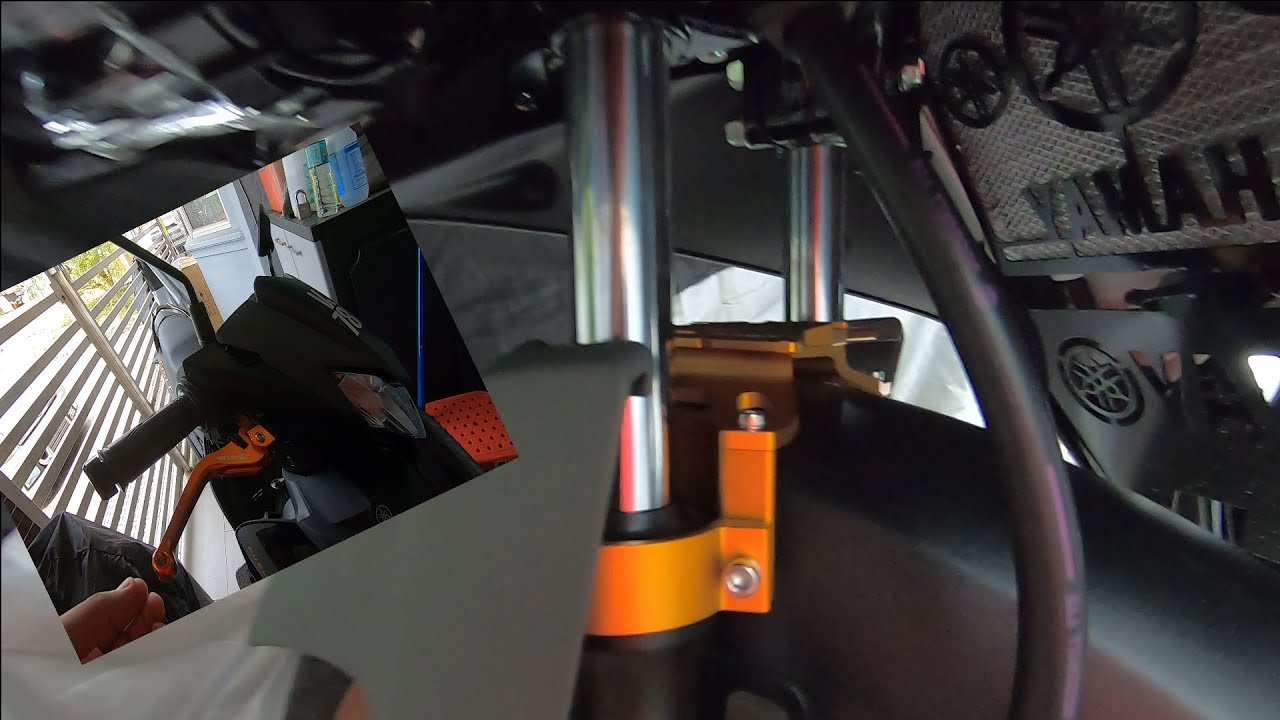 #113 Yamaha 135LC FI Pasang Fork Stabilizer Dan Brake Lever RCB - YouTube