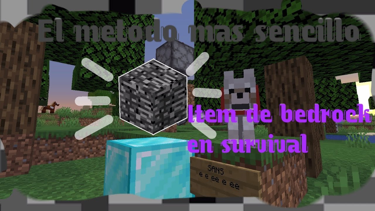 Cómo obtener bedrock en survival Java [CUALQUIER VERSIÓN] - YouTube